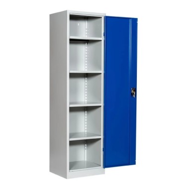 Armario de taller puertas batientes 4 estantes - Tekipeo